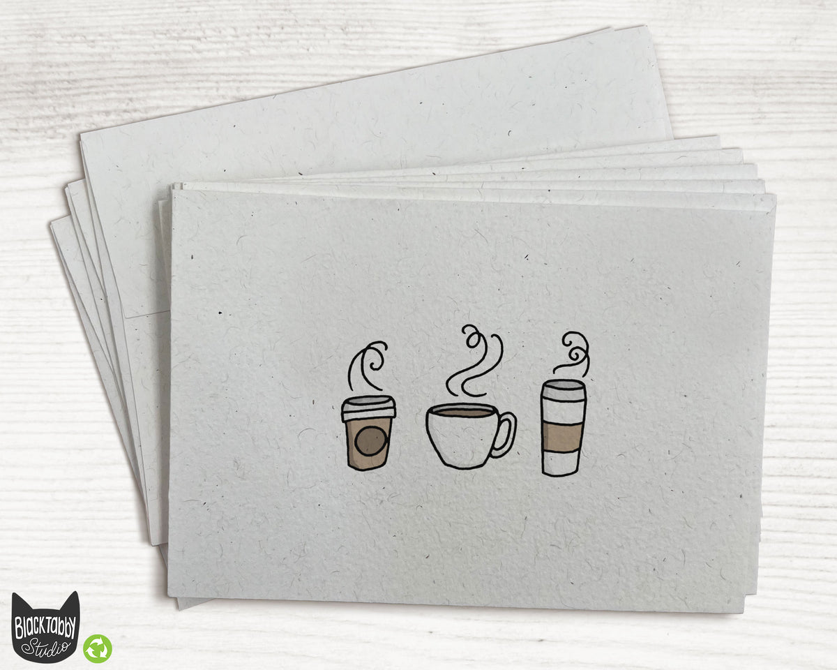 Coffee - Note Cards – Black Tabby Studio
